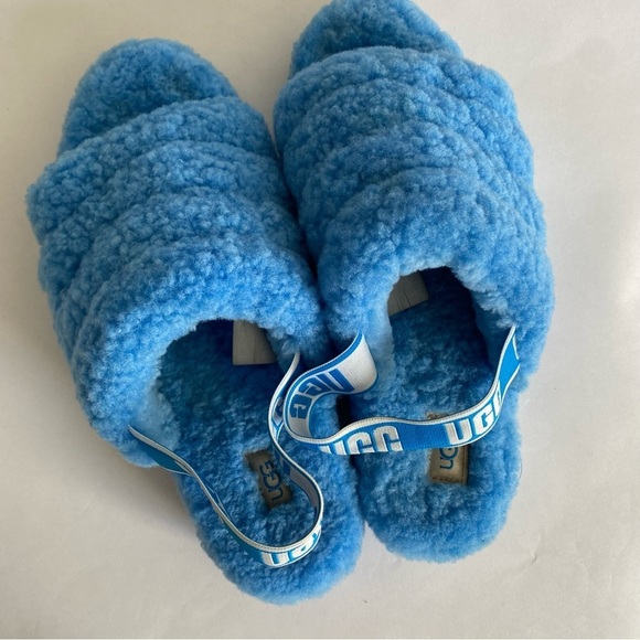 UGG | Shoes | Ugg Fluff Yeah Slide Women Sandal Neon Blue | Poshmark